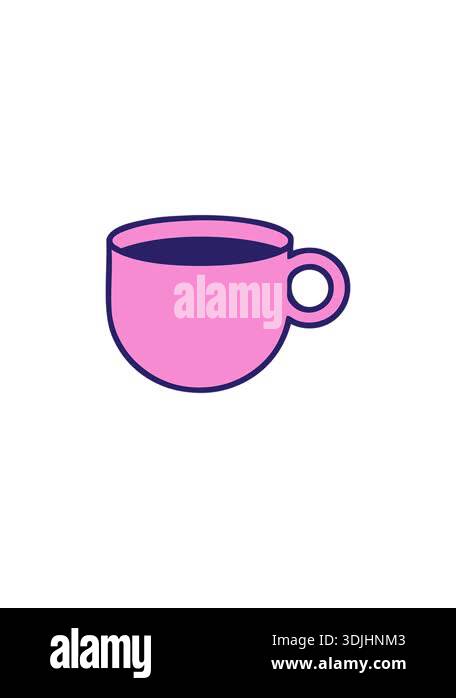 sales flash animation of tattoo design of a cup of coffee Stock Video ...