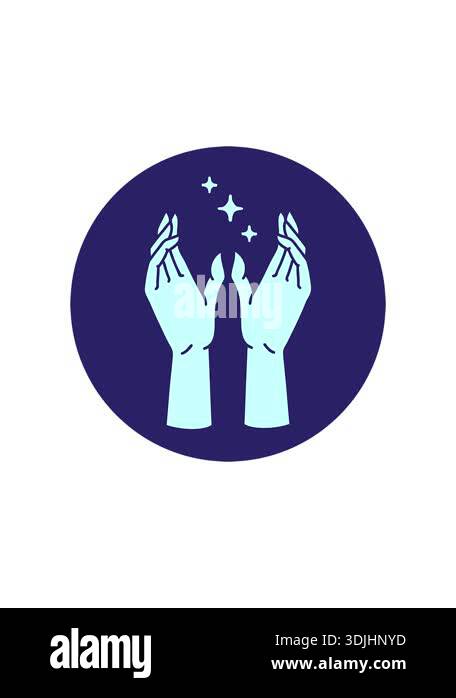 starburst effect animation of image of reaching hands Stock Video ...