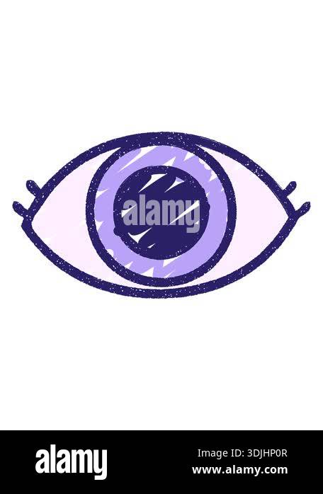 shine light effect animation of Eye Symbol Chalk Drawing Stock Video ...