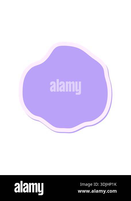 popping motion animation of expressive shape blob sticker Stock Video ...