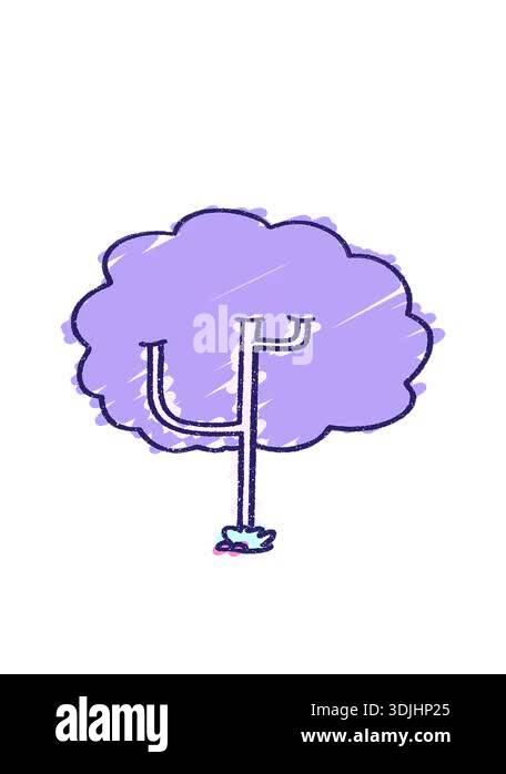 bobbing motion animation of Tree Chalk sketch Stock Video Footage - Alamy