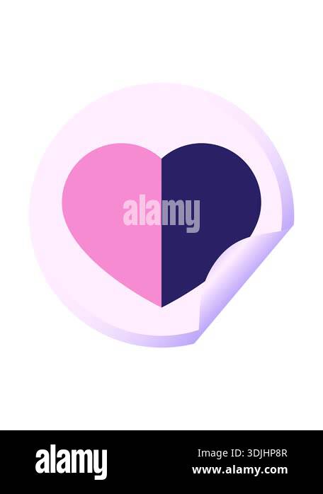 spinning motion animation of heart symbol graphic vector illustration ...