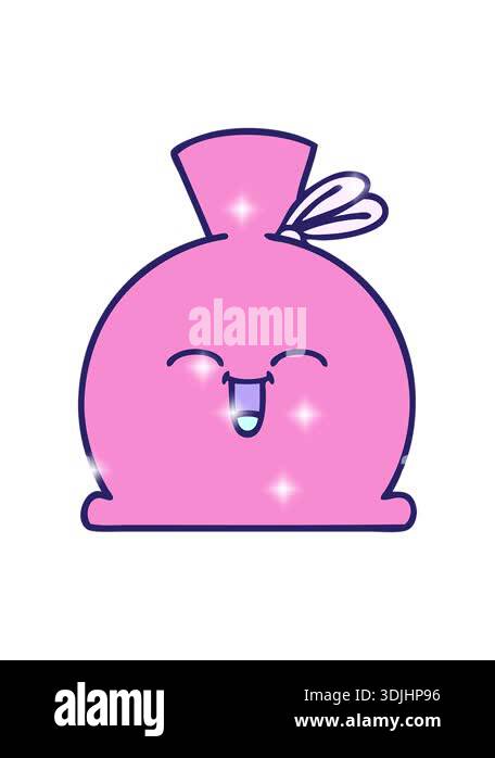 glitter effect animation of cartoon of a sack Stock Video Footage - Alamy