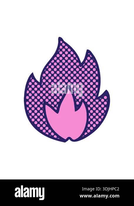 pixelize effect animation of comic book cartoon of a fire Stock Video ...