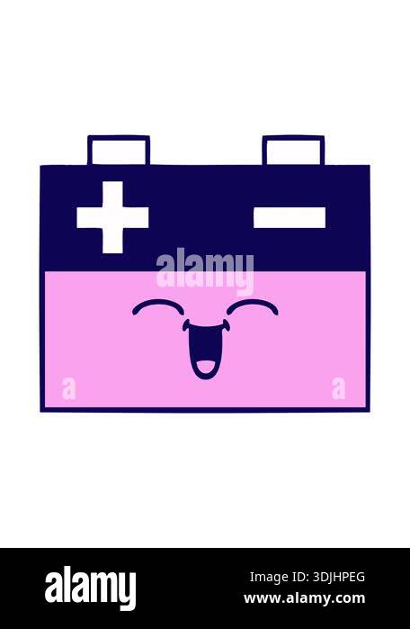 neon light effect animation of drawing of a car battery Stock Video ...