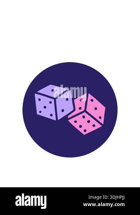 jumping motion animation of image of lucky dice Stock Video Footage - Alamy