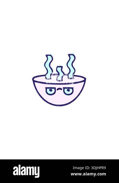 sales flash animation of Hot Rice Chalk Drawing Stock Video Footage - Alamy