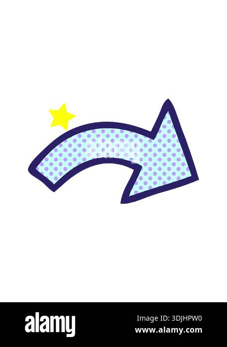 twinkling stars effect animation of comic book style cartoon of a ...