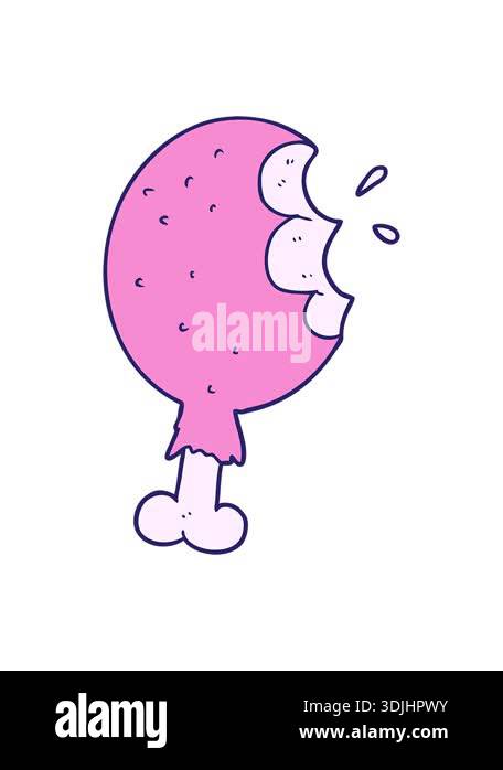 shaking motion animation of cartoon chicken leg Stock Video Footage - Alamy