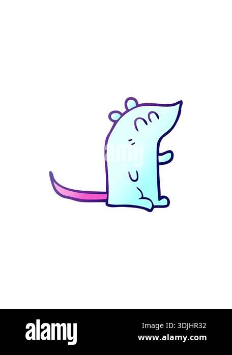 sales flash animation of freehand drawn cartoon mouse Stock Video ...