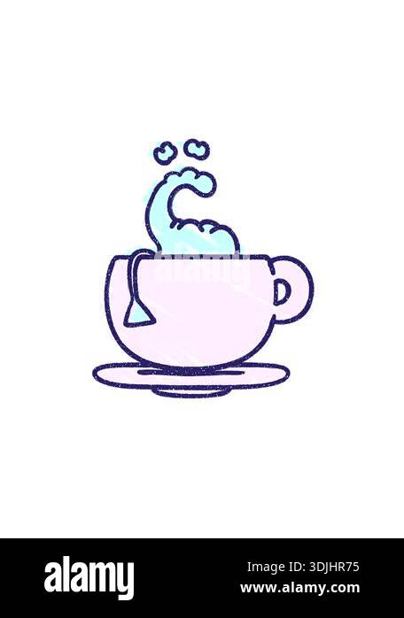 sales flash animation of Tea Chalk Drawing Stock Video Footage - Alamy