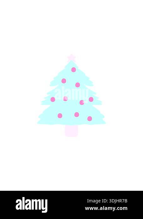 flashy sales animation of christmas tree doodle drawing Stock Video ...