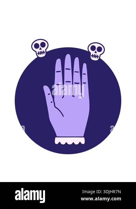 spinning skulls animation of hand drawing Stock Video Footage - Alamy