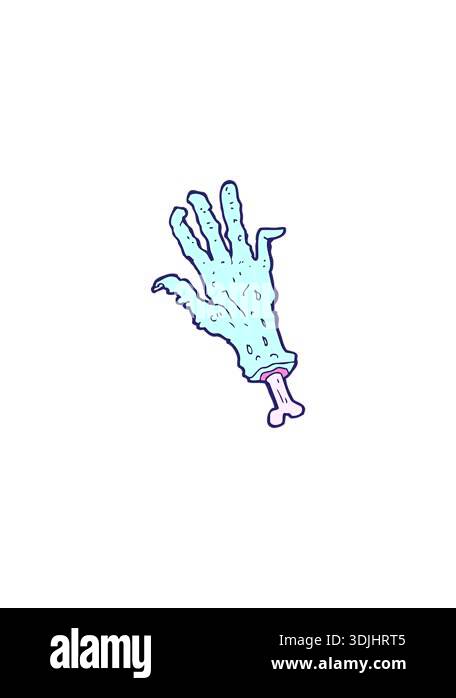 sales flash animation of a cartoon zombie hand Stock Video Footage - Alamy