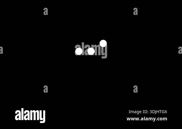 Abstract seamless loop animation of loading ball icons for technology ...
