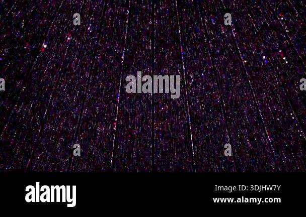 Flowing digital particles form a data stream. Futuristic abstract ...