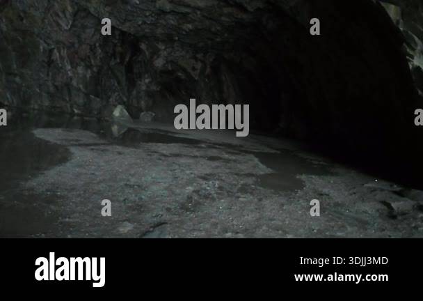 Cave Underground in Lake District. High quality 4k footage Stock Video ...