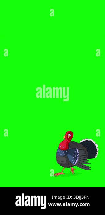 A cartoon-style Giraffe. Handmade 2D animated HD footage isolated on ...