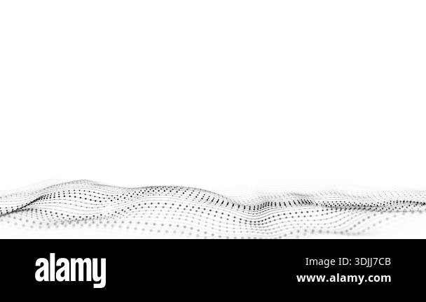 Light cyberspace in digital background. Abstract technology white wave ...