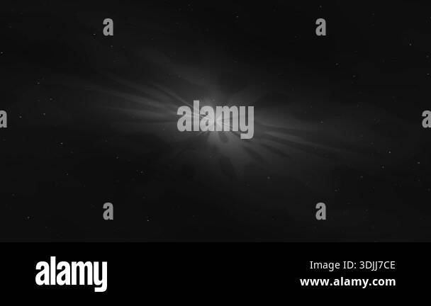 Dark abstract video frame featuring a bright light burst at the center ...