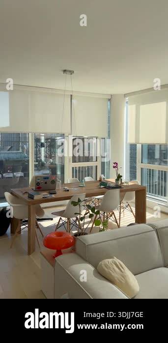 A Modern Office Space in Manhattan, Featuring the Iconic Gold-Topped ...