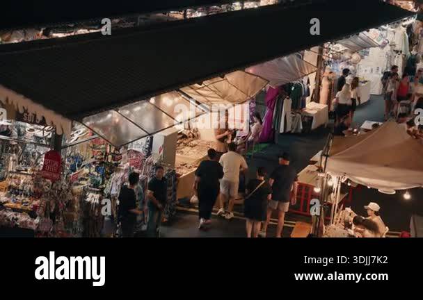 Evening crowds food stalls Stock Videos & Footage - HD and 4K Video ...