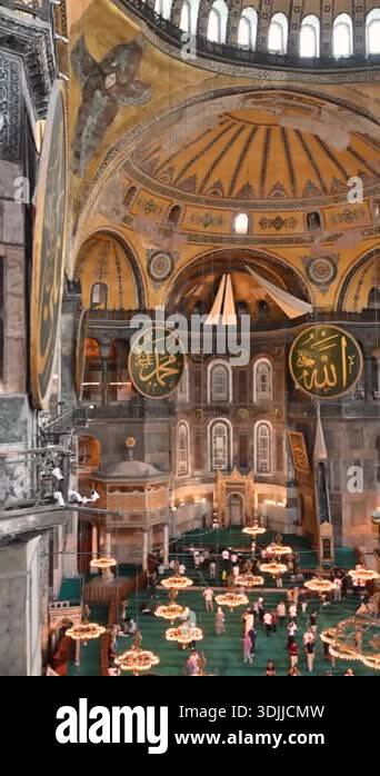 Istanbul, turkey, august 4, 2025. Majestic interior of the historic ...