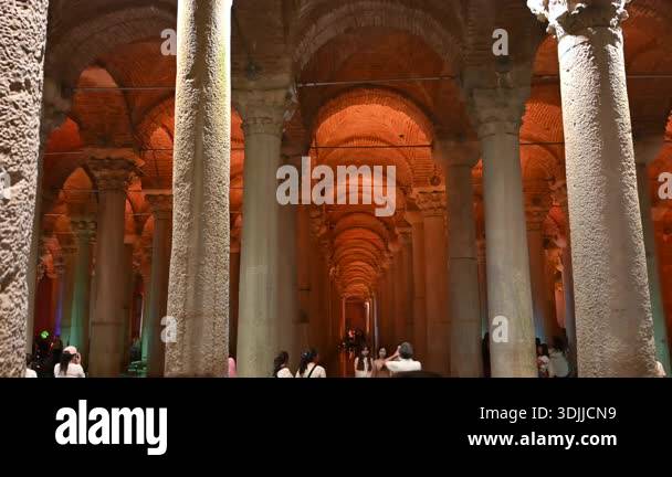 Istanbul,turkey,august 5, 2025. Majestic interior of the basilica ...