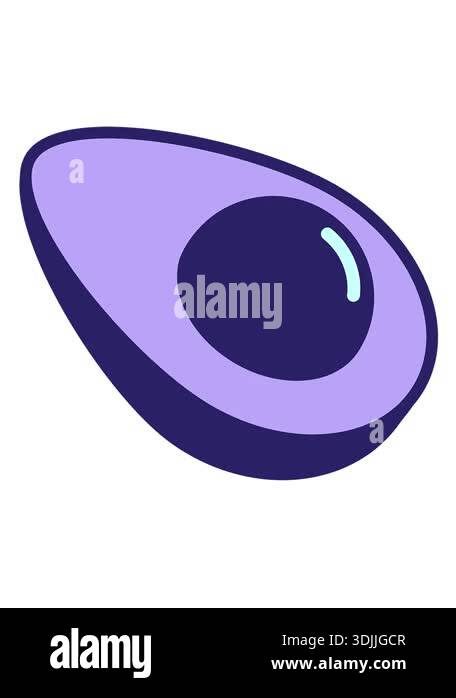 vibrating motion animation of Avocado cartoon Stock Video Footage - Alamy