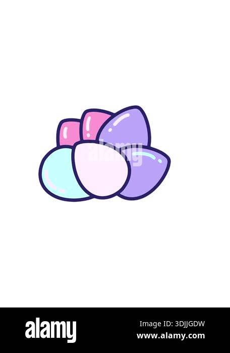 horizontally vibrating animation of fun easter eggs design Stock Video ...