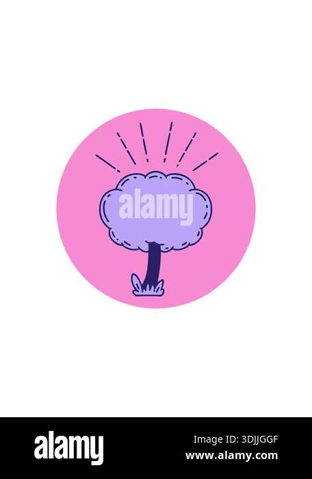 sales flash animation of tattoo stylised tree Stock Video Footage - Alamy