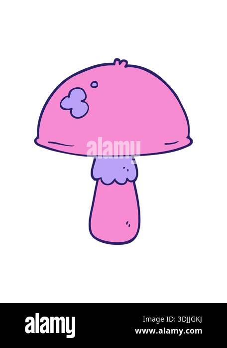shaking motion animation of cartoon mushroom doodle Stock Video Footage ...