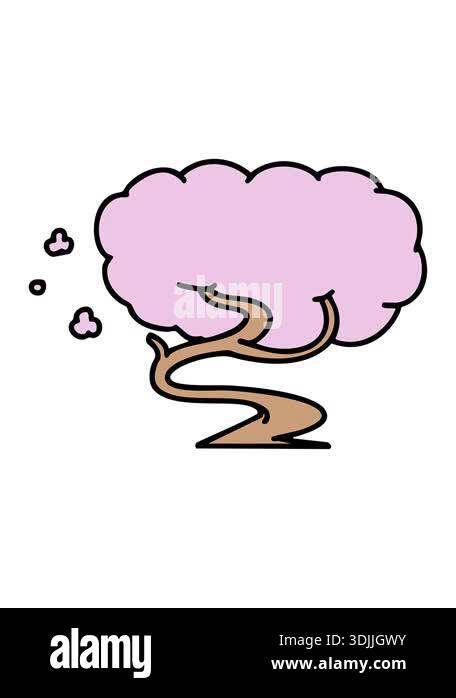 bobbing motion animation of japanese cherry blossom tree in bloom Stock ...