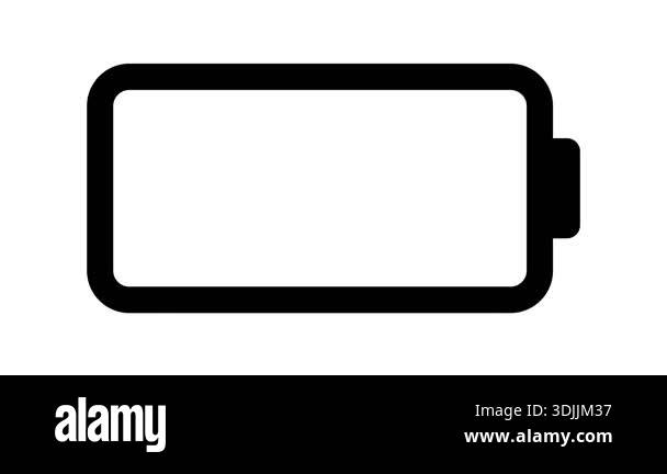 charging battery animation, loading with green progress bars isolated ...