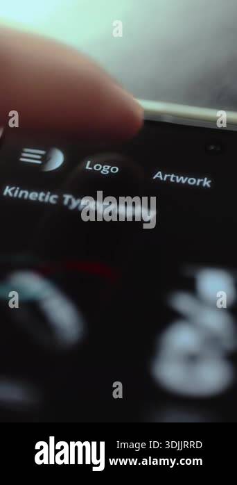 Logo, Artwork, Collage options available within a design application ...