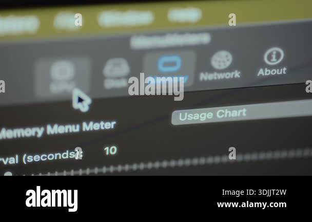 System performance monitoring interface from a computer operating ...