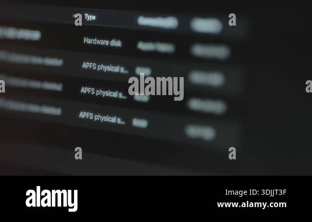 List of storage devices, their types and capacity Stock Video Footage ...