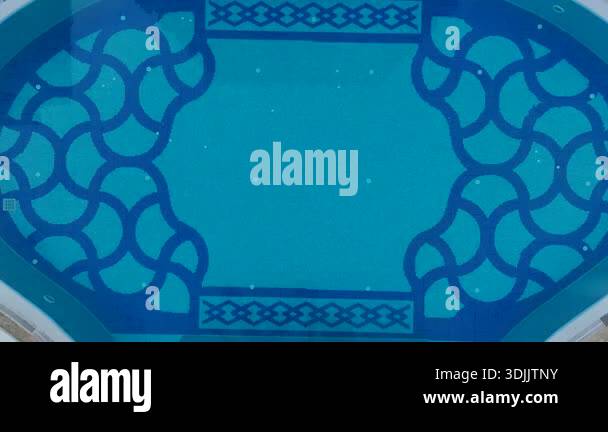 High aerial film of property with pools and green zones Stock Video ...