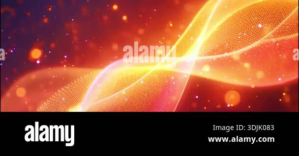 Abstract digital wave of particles technology Stock Video Footage - Alamy