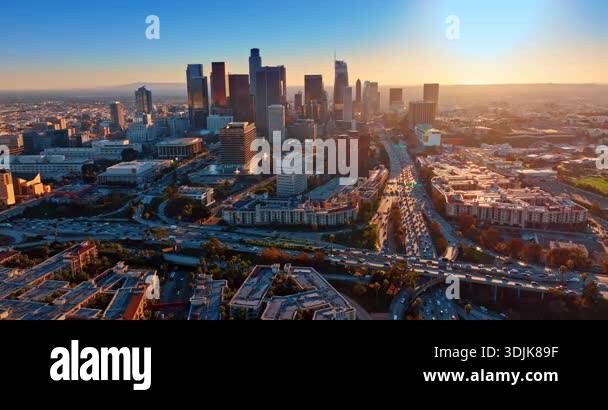 Los Angeles, USA, 11 January 2026: Traffic jams on the roads of modern ...