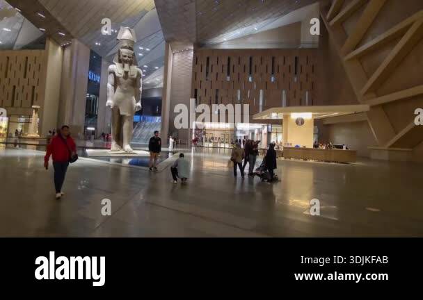 Giza, Egypt- December 28 2023: The Grand Egyptian Museum also known as ...