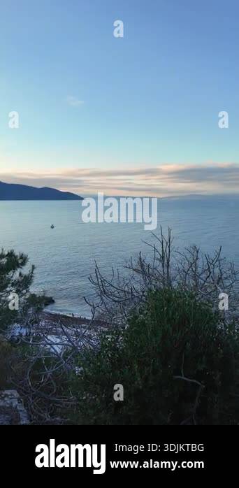 Amazing Landscape of coastline of Thassos island, East Macedonia and ...
