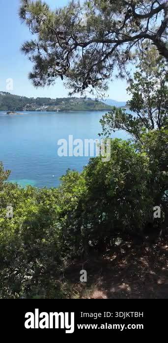 Amazing view of coastline of Skiathos Island, Sporades, Thessaly ...