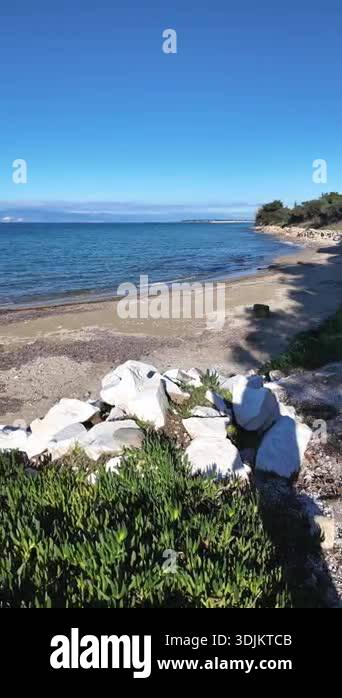 Amazing Landscape of coastline of Thassos island, East Macedonia and ...