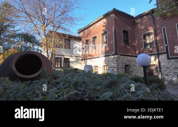PLOVDIV, BULGARIA -DECEMBER 19, 2023: Street and Nineteenth Century ...