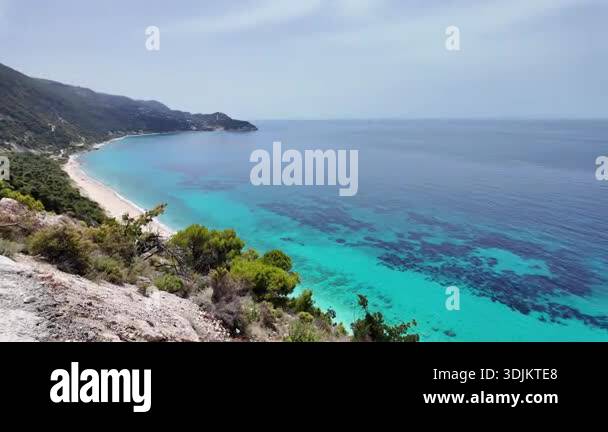 Amazing view of Lefkada near Pefkoulia beach, Ionian Islands, Greece ...