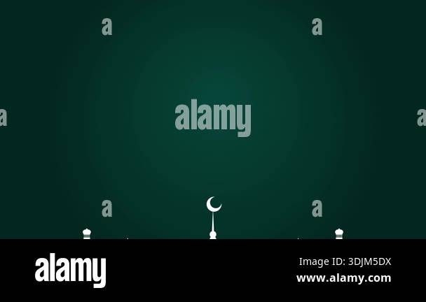Simple Ramadan background animation with minimal Islamic elements, soft ...