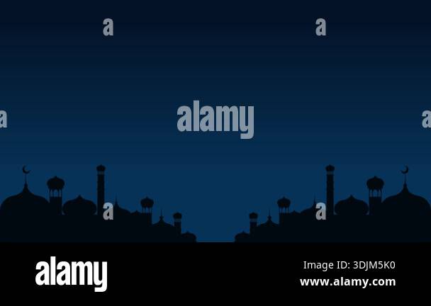 Simple Ramadan background animation with smooth transitions and minimal ...