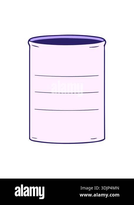 shaking motion animation of cartoon oil drum Stock Video Footage - Alamy