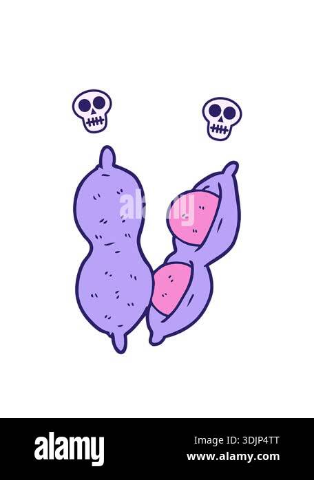 spinning skulls animation of peanuts Stock Video Footage - Alamy